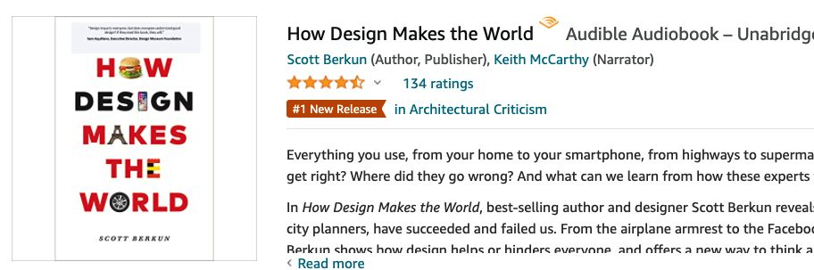 Audiobook for How Design Makes The World | Scott Berkun
